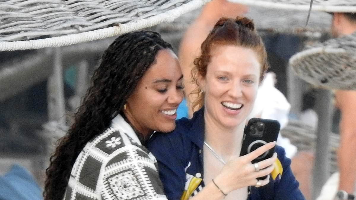 Alex Scott Cosies Up To Her Bikini Clad Girlfriend Jess Glynne And