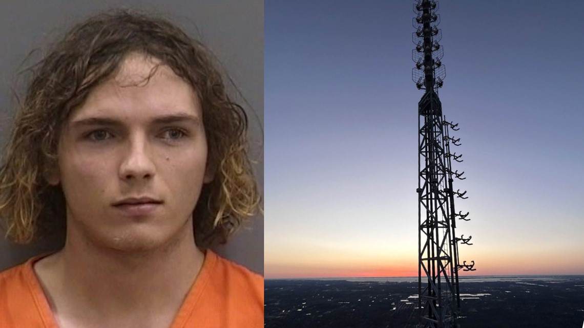 19-year-old arrested after climbing Florida transmitter tower ... 19-year-old arrested after climbing Florida transmitter tower ...