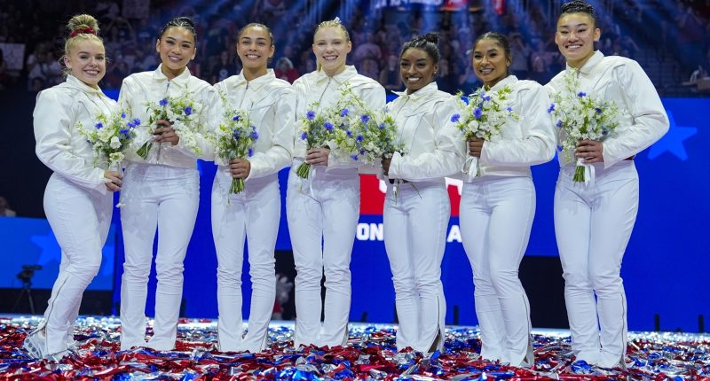 Simone Biles Earns Her Spot At The Olympics For The Third Time With