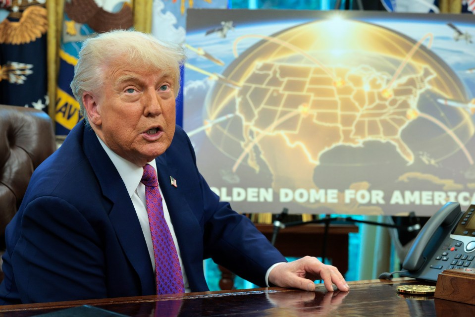 Trump Announces $500 Billion Golden Dome Air Defense with Space Rockets ...