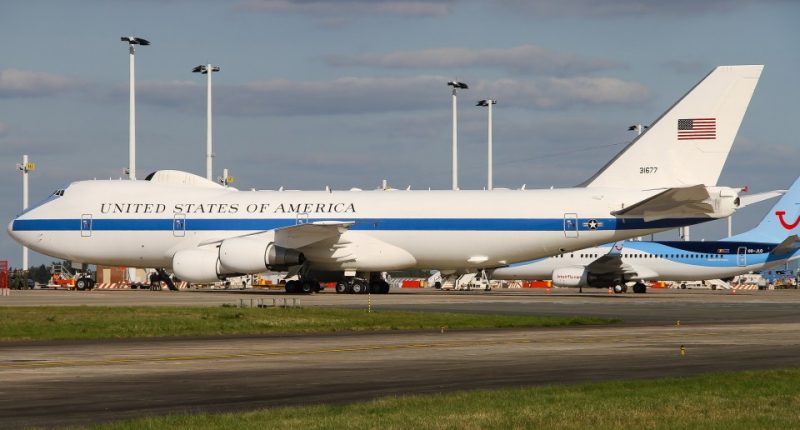 Trump's 'Doomsday Plane' Lands Near Washington DC Amid Rising Tensions ...