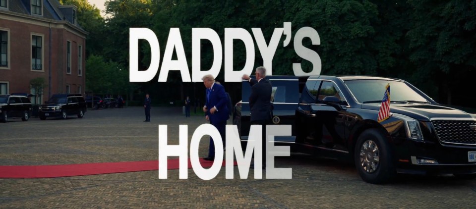 The White House Shares 'Daddy's Home' Video to End Trump's NATO Visit ...