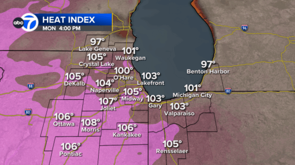 Chicago Weather Update: Heat Advisory for Monday with Heat Index Over ...