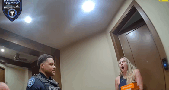 Officers' Surprise Pizza Delivery During Holiday Traffic Stop Arrest ...
