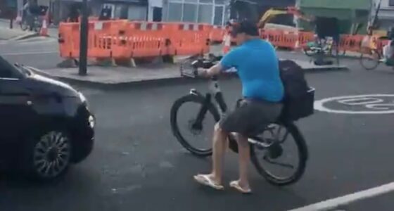 Watch as 'Cycling Mikey' Confronts Driver by Rolling His Bike Into Car ...