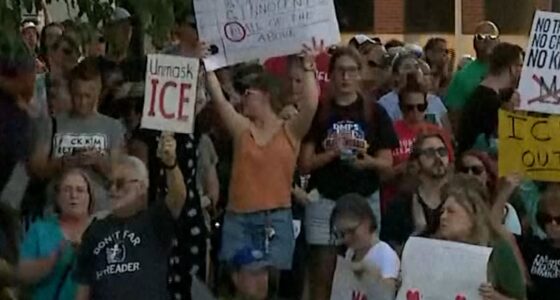 Demonstration in Des Moines Following Superintendent's Arrest by ICE ...