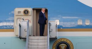 FBI Probes Suspicious Hunting Stand Overlooking Trump's Air Force One ...