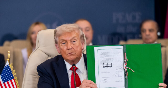 Trump Celebrates Peace Agreement: 'Millions' Prayers Have Been Answered ...