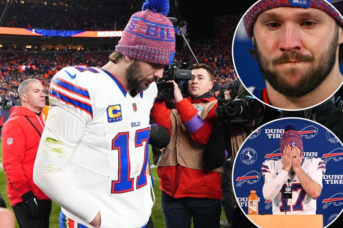 Heartbreak on the Field: Josh Allen's Emotional Reaction to Bills ...