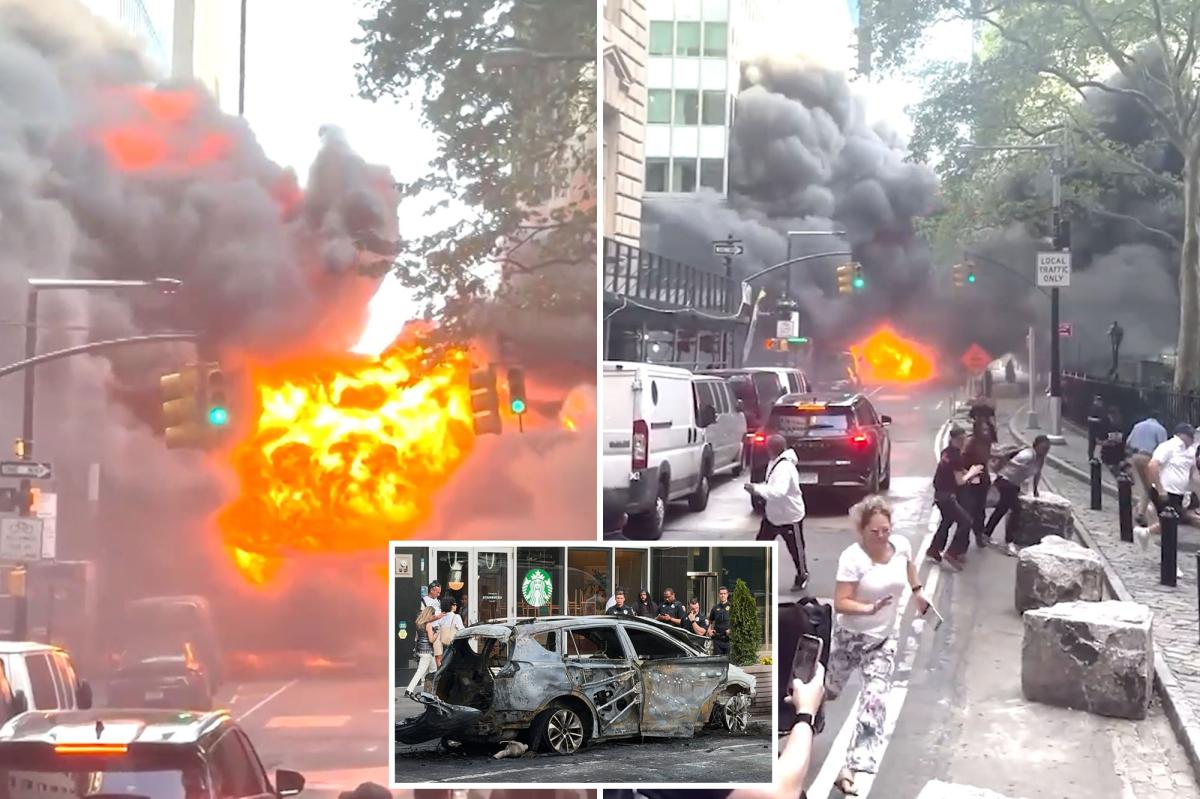 Shocking Explosion Near Wall Street's Iconic Charging Bull Captured on ...