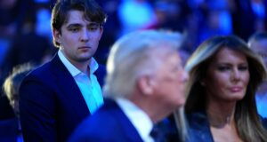 Barron Trump Makes Rare Public Appearance at UFC Fight After Months Out ...