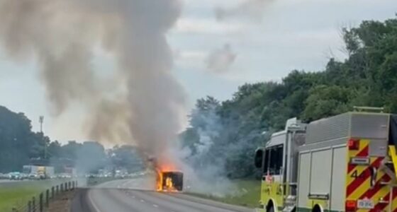 Fireworks Truck Explosion Captured on Video: Fiery Incident Shuts Down ...